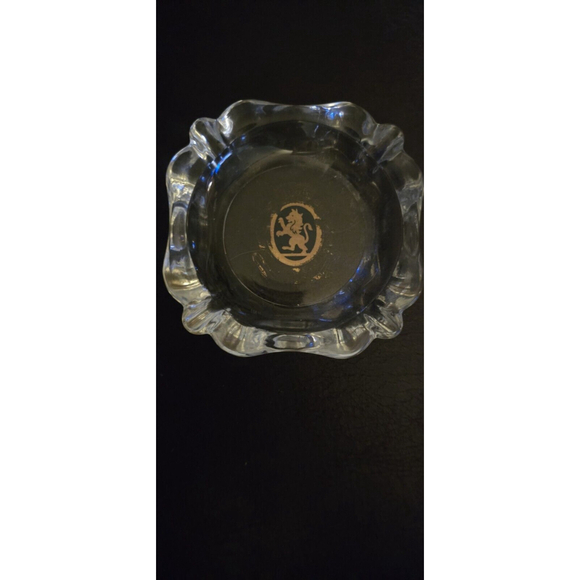 Accents | Vintage Lion Crest Clear Glass Ashtray | Poshmark